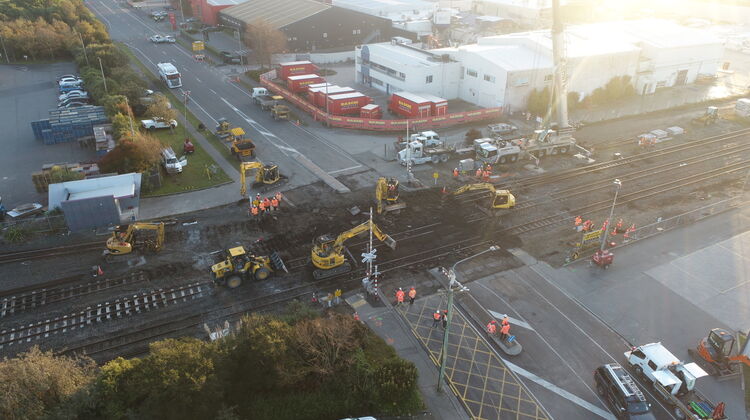 Matipo Street Rail Crossing Upgrade - Isaac Construction
