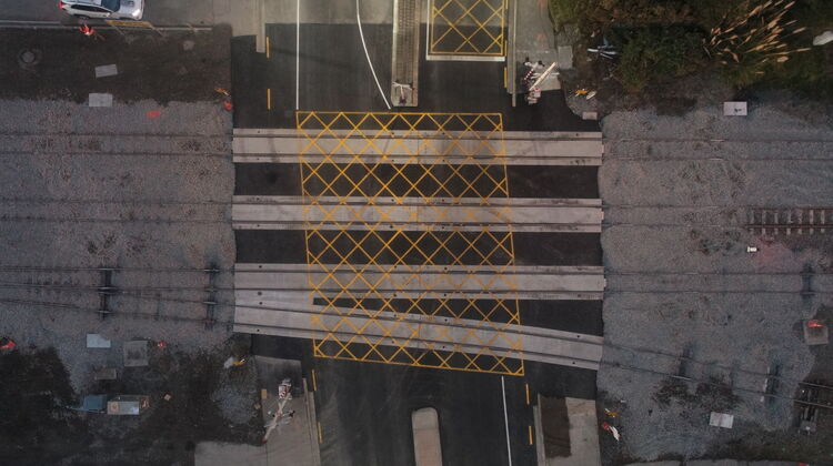 Matipo Street Rail Crossing Upgrade - Isaac Construction